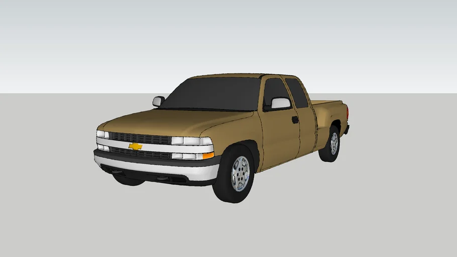 2000 Chevrolet Silverado 1500 Extended Cab Stepside Pickup | 3D Warehouse