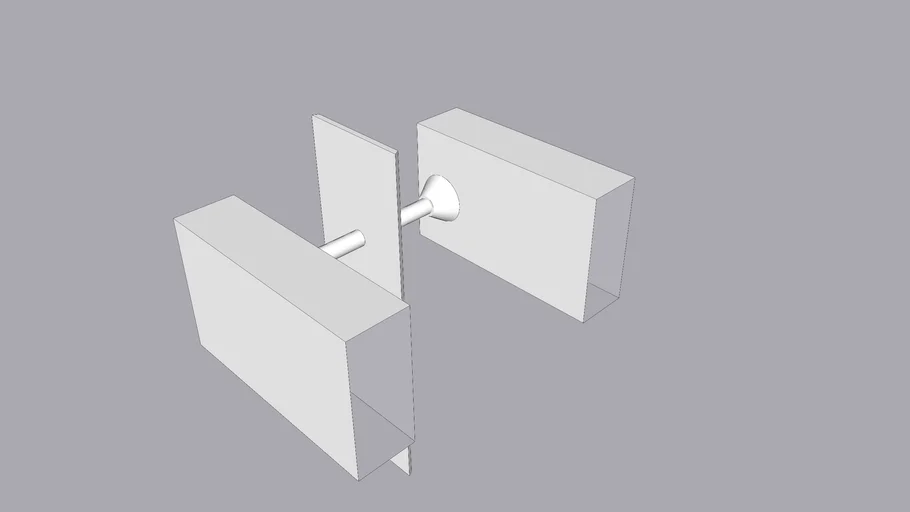 Compression joint for concrete panels | 3D Warehouse