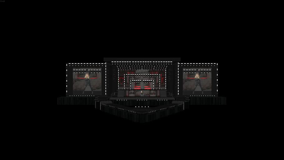 Stadium Triangular Stage | 3D Warehouse
