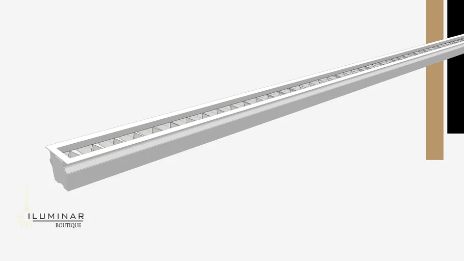 Perfil de Led Embutir Cristal | 3D Warehouse