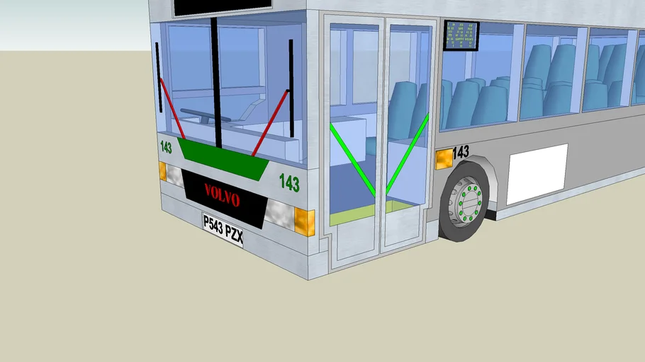 Wright Volvo B10M High Floor | 3D Warehouse