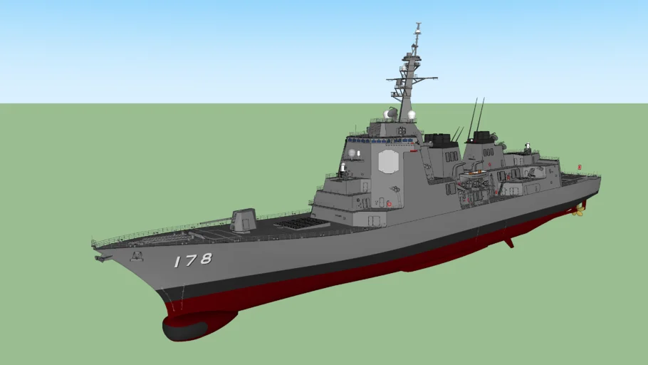 JMSDF JS Ashigara DDG-178 あしがら | 3D Warehouse