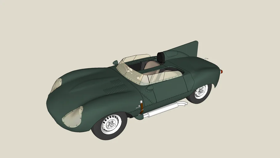 Jaguar D-type | 3D Warehouse