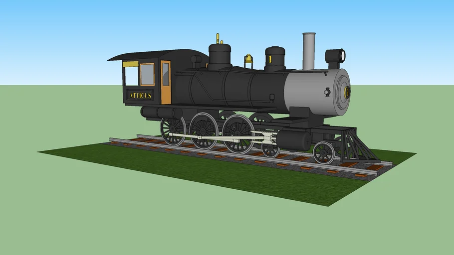 Steam locomotive 4-6-0 | 3D Warehouse