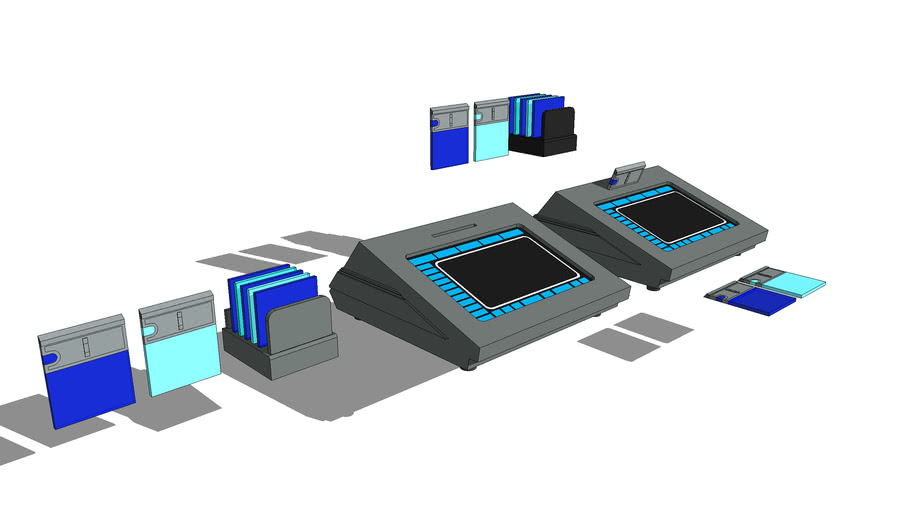 Star Trek Discovery data card reader or micro tape reader | 3D Warehouse