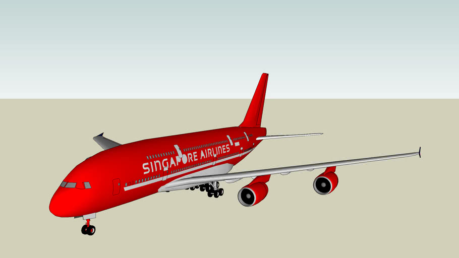 Sketchup Airlines Airbus A380 | 3D Warehouse