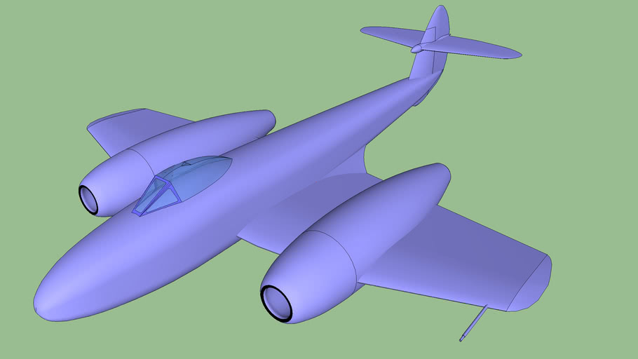 Gloster Meteor Jet aircraft | 3D Warehouse