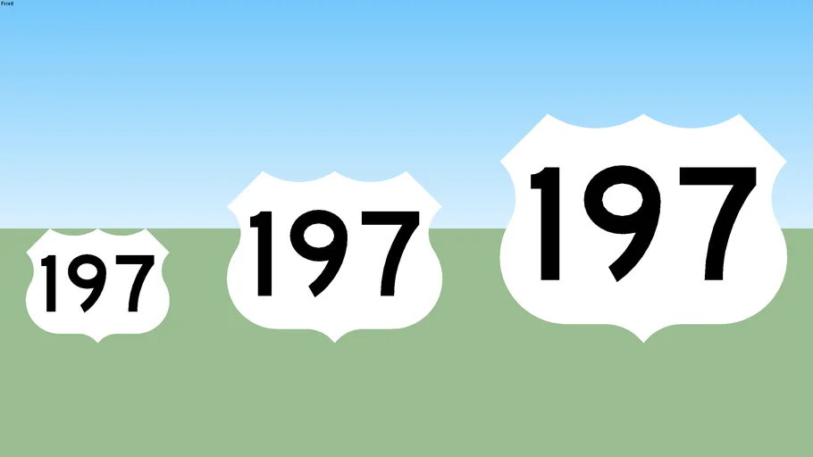 U.S. 197 Sign | 3D Warehouse