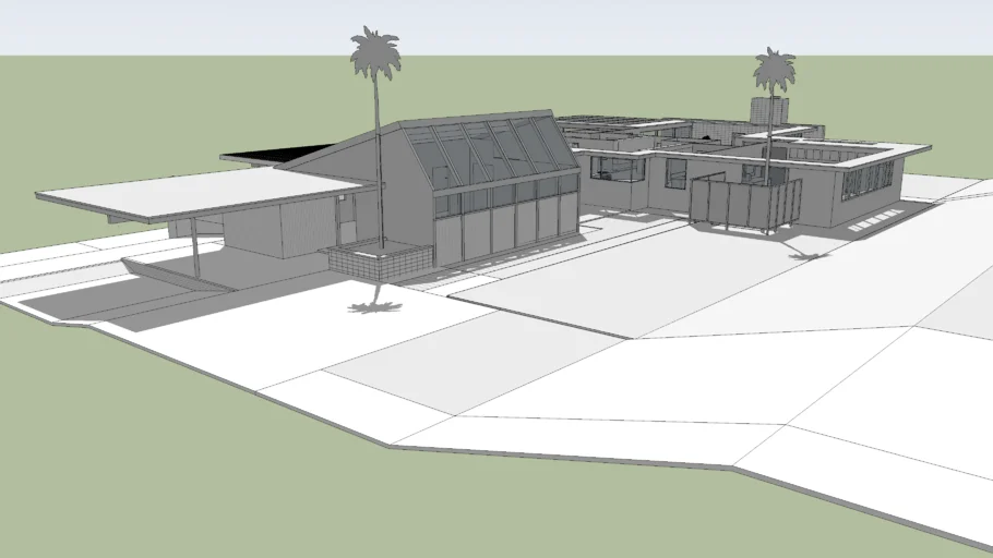 Mid Century Modern Hillside Home | 3D Warehouse