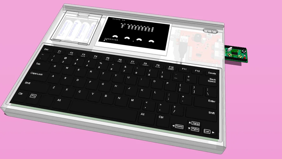 Singleboard computer IchigoDake] and Keyboard dock IchigoDyhook] (2019:Japan) | 3D Warehouse