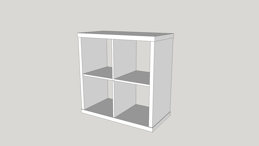 IKEA - KALLAX Shelf Unit (2x2 / 4 cubes) | 3D Warehouse