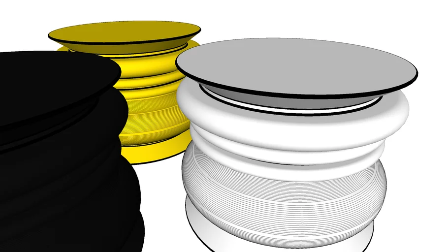 Pan Popi_stoliki MATT PO_wszystkie kolory | 3D Warehouse