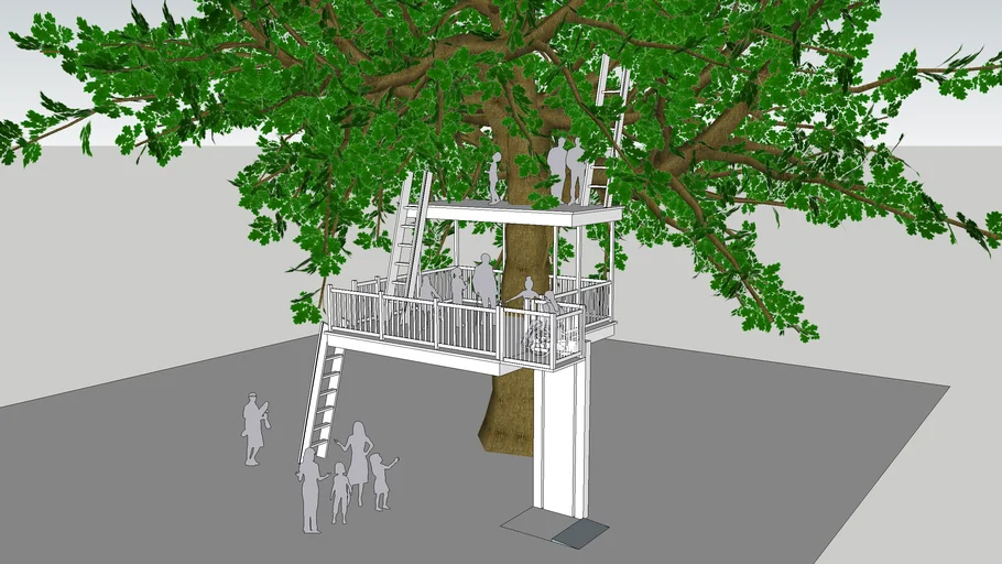Tree House with ADA Lift | 3D Warehouse