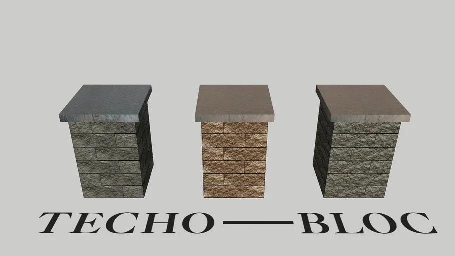 Techo-Bloc- Pillar - Mini Creta Architectural | 3D Warehouse