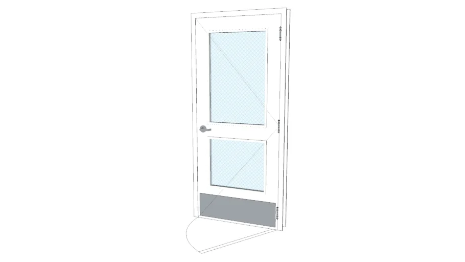 HM Door 3070 Commercial DblLite Panic | 3D Warehouse