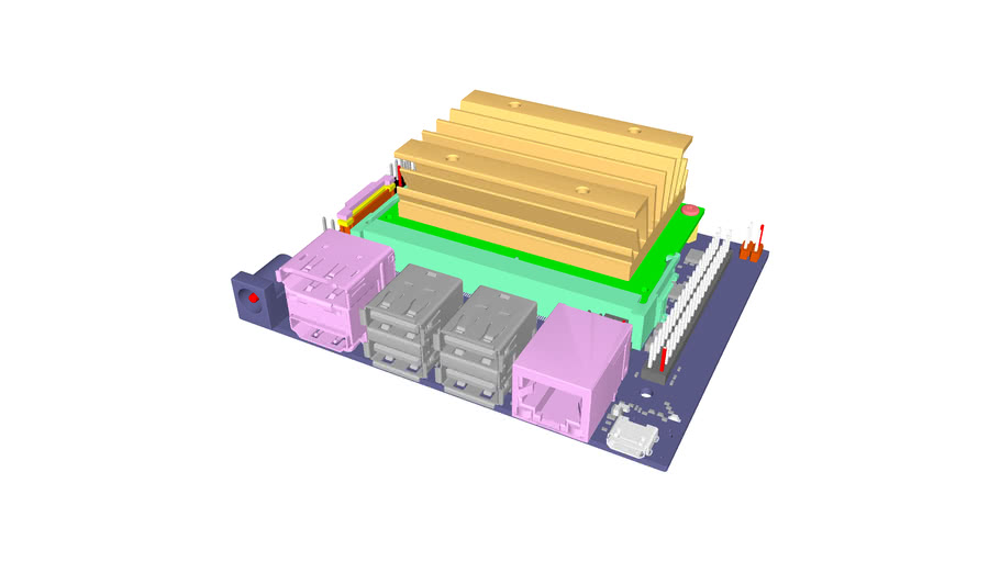nVidia Jetson Nano Single-Board Computer | 3D Warehouse
