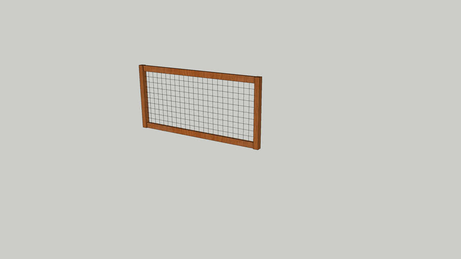 4x8 wire mesh fence | 3D Warehouse