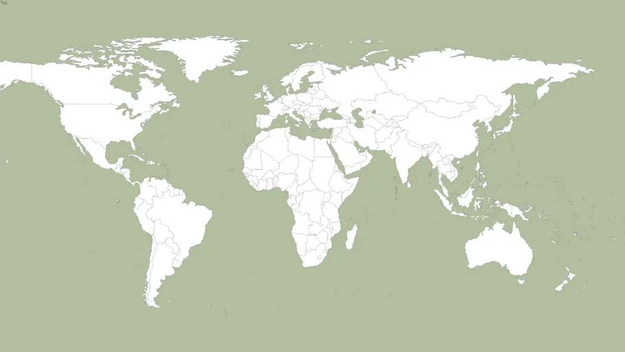 World map | 3D Warehouse