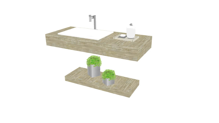 Bathroom bench | 3D Warehouse