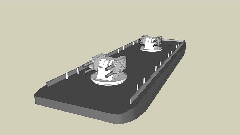 LDF Gun Barge | 3D Warehouse