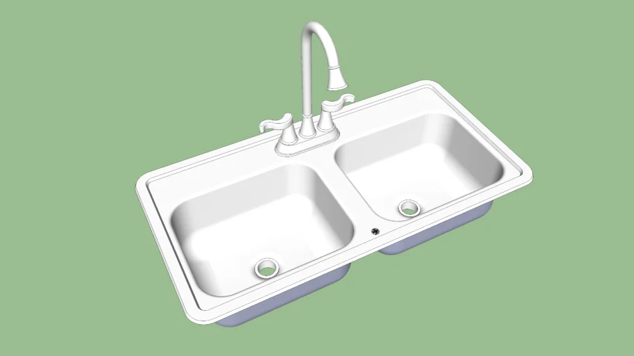 Double sink | 3D Warehouse