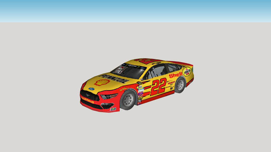 2019 Ford Team Penske Shell Pennzoil #22 Mustang NASCAR | 3D Warehouse