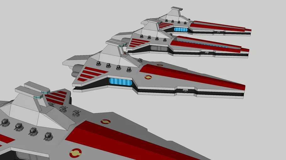 Venator Class Star Destroyers (Jedi Cruisers) | 3D Warehouse