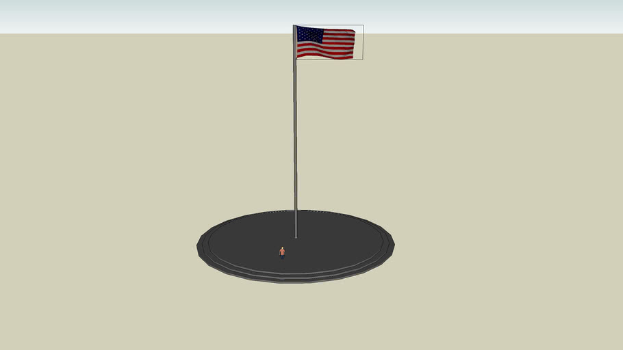Parade Grounds Flag Pole | 3D Warehouse