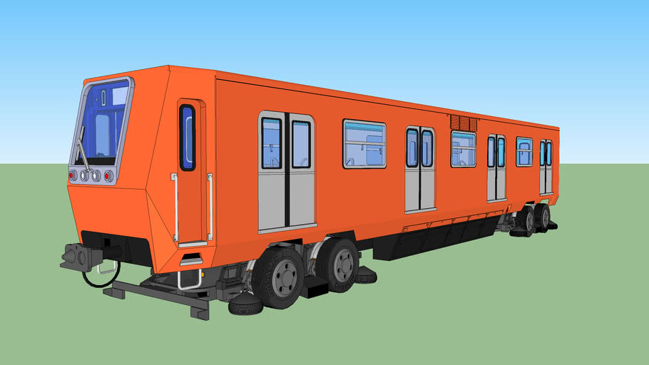 Metro de la Ciudad de México, modelo MP-68 (mejorado) | 3D Warehouse