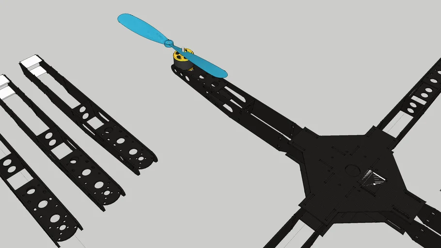 Quad copter (scaled) | 3D Warehouse