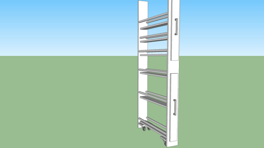 Sliding spice rack,cabinet for space beside the fridge. Tina M Norton ...