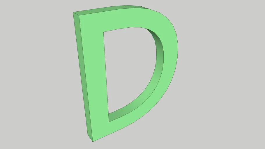 Letter D | 3D Warehouse