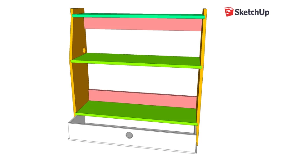 Wall Storage Rack with Drawer | 3D Warehouse