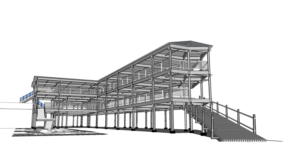 Parkir Susun Double Decker | 3D Warehouse