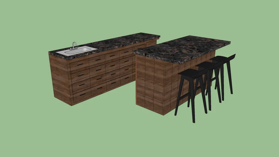 BARRA MADERA RUSTICA | 3D Warehouse