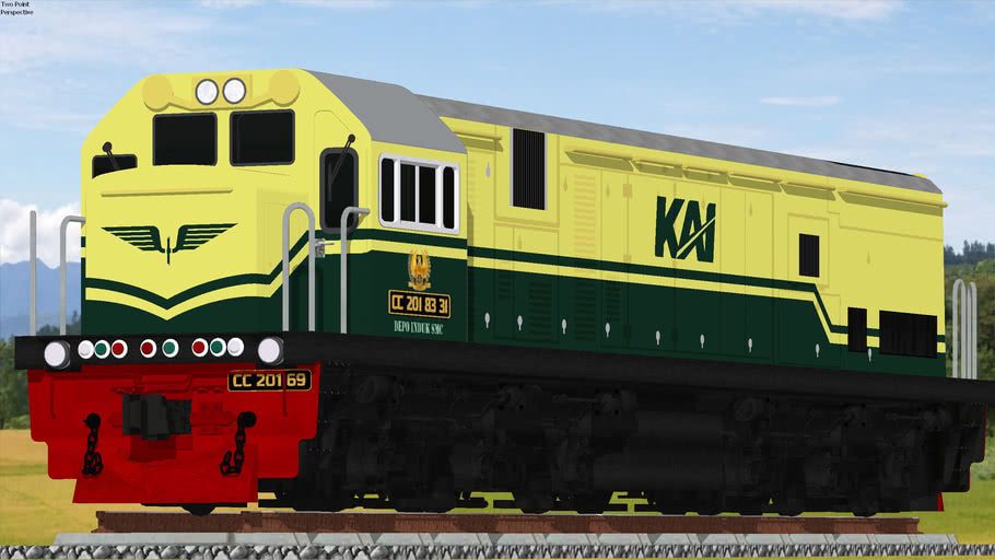 Lokomotif CC 201 83 31 (Vintage PJKA) 1953 - 1988 | 3D Warehouse