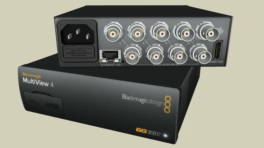 Blackmagic Design - MultiView 4 | 3D Warehouse