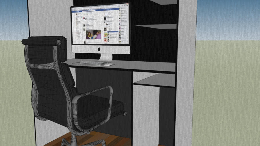 desk office | 3D Warehouse