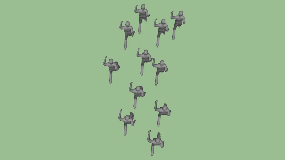 3d men running | 3D Warehouse