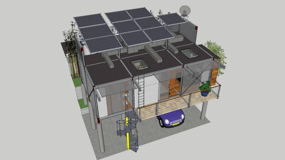 448 sf kit house. see the kit. | 3D Warehouse