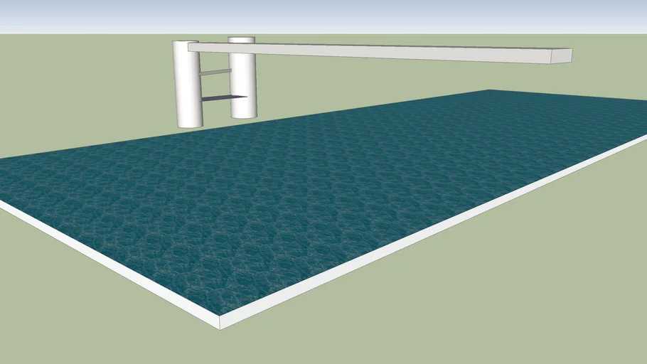Swimming Pool With Diving Board | 3D Warehouse