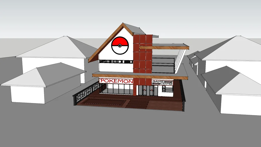Pokecenter Building Concept | 3D Warehouse