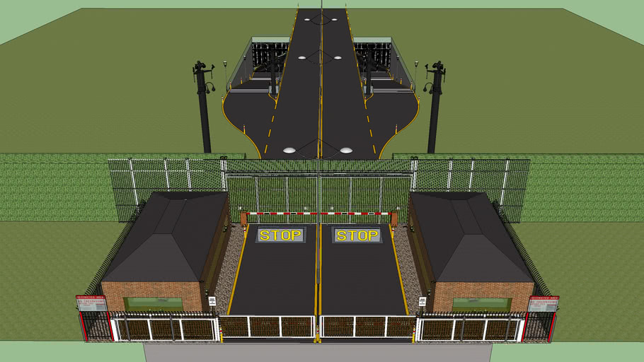 High Security Entrance_V2 | 3D Warehouse