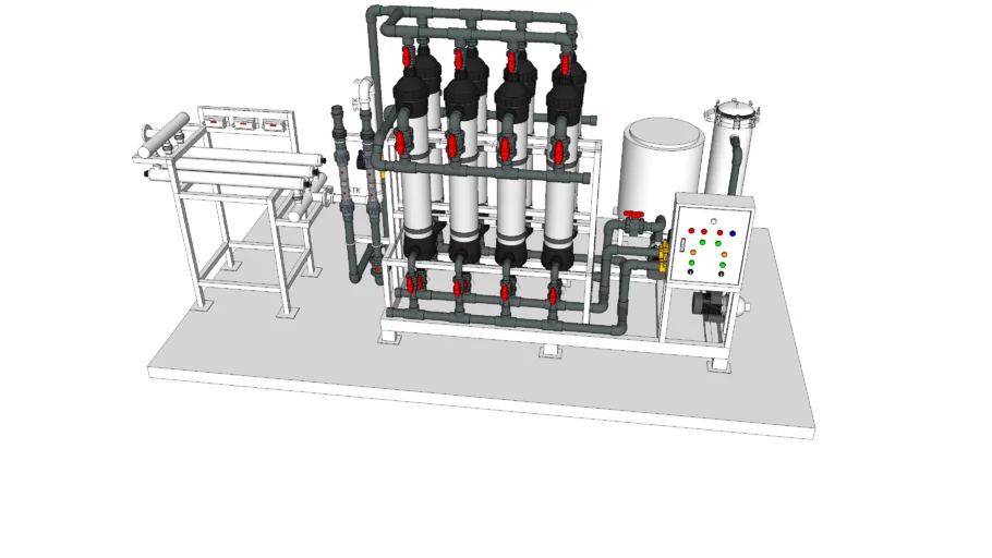 ULTRAFILTRATION CAPACITY 20 CU.M.PHR + UV VlQUA | 3D Warehouse