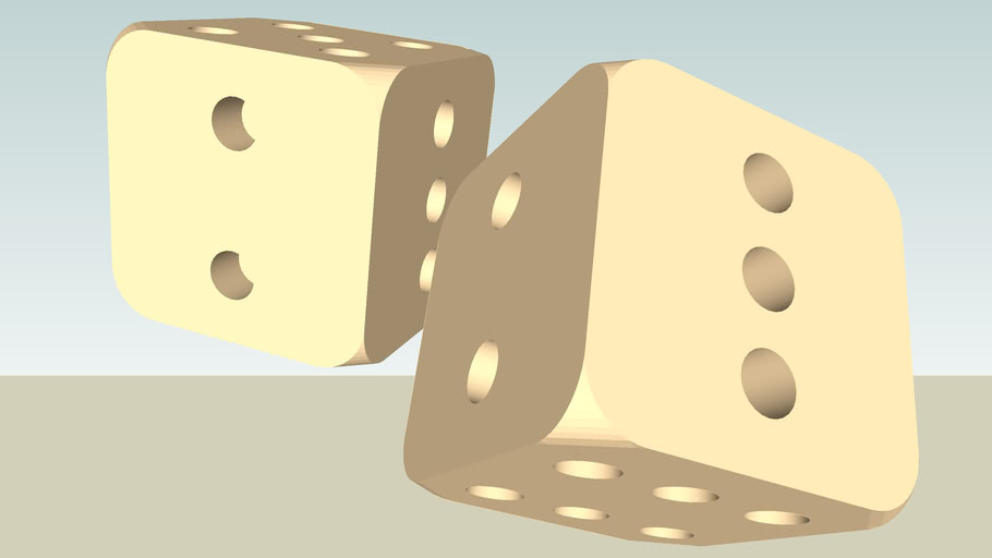 Lucky Tan Dice | 3D Warehouse