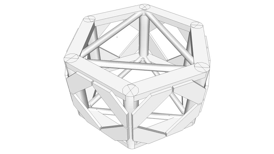 12' A-Type Truss 6 way corner block | 3D Warehouse