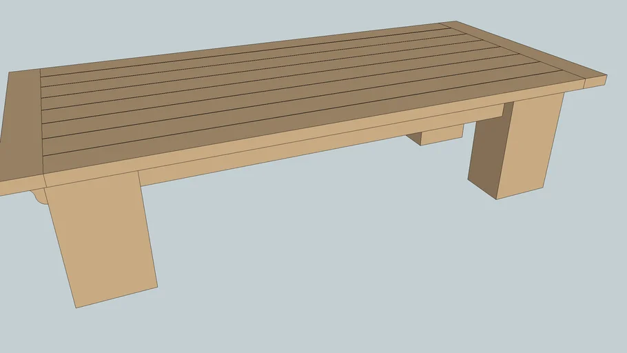Timber Table | 3D Warehouse