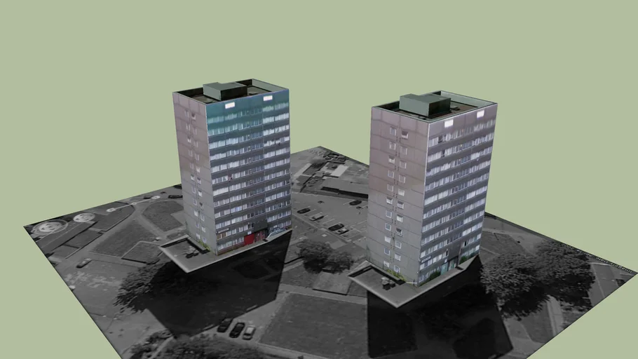 Tower Blocks,Solihull area | 3D Warehouse