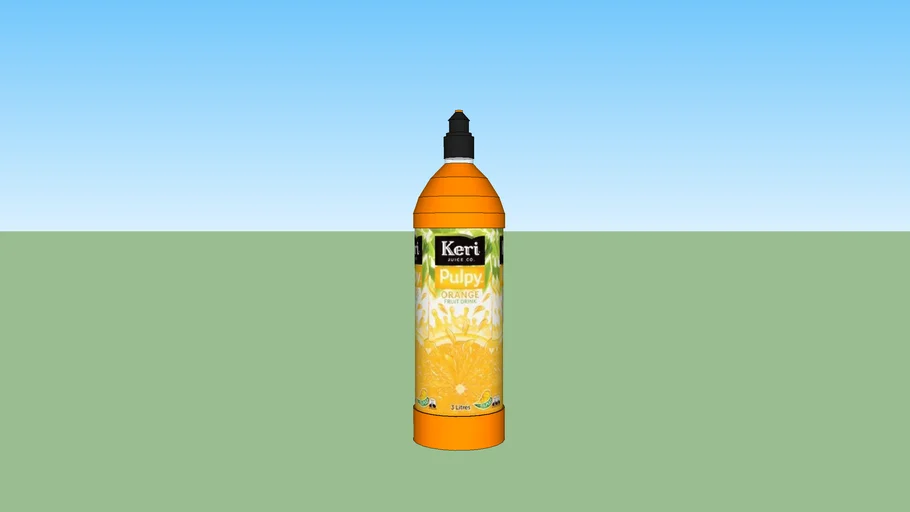 Keri Pulpy Orange Juice Sipper Bottle | 3D Warehouse
