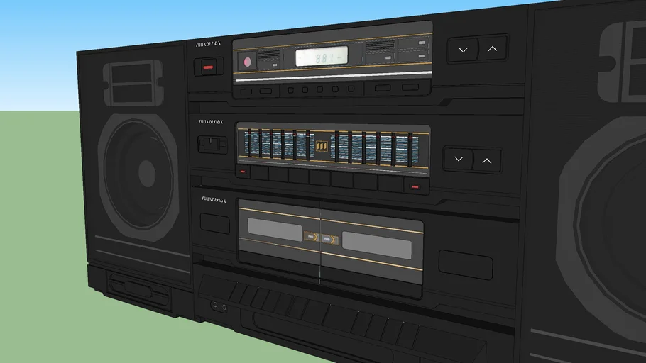 Soundesign stereo system (model. 5957BLK) | 3D Warehouse